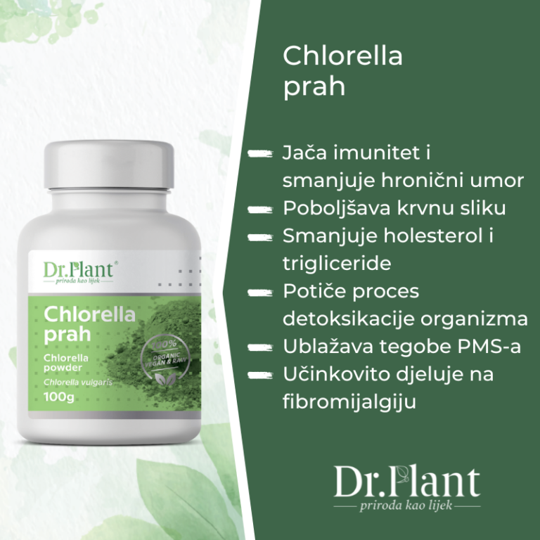 Dr. Plant BIO Chlorella u prahu (Chlorella vulgaris) 100g - Zenta Farm